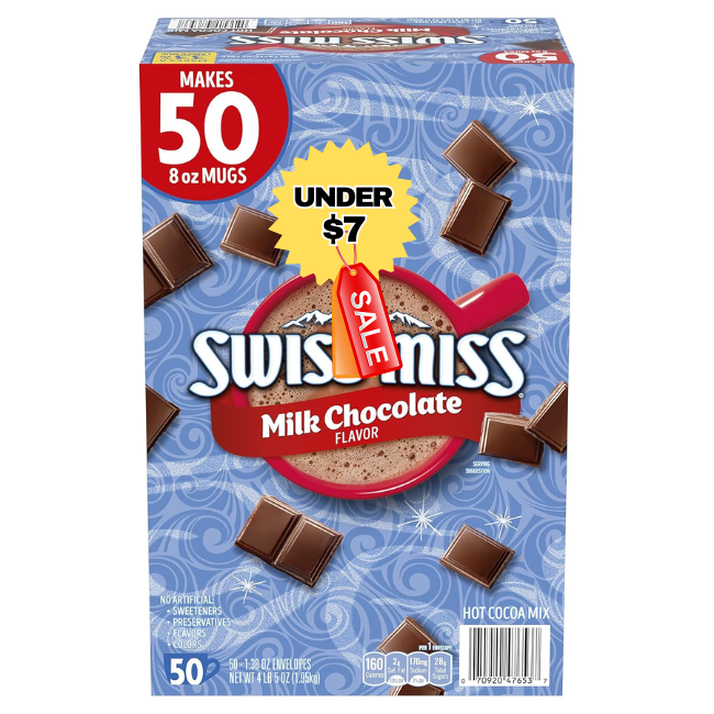 Swiss Miss Milk Chocolate Hot Cocoa Packets (50 count) - Deals Finders